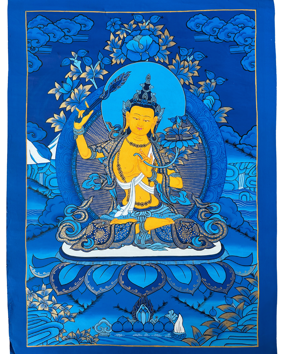 Bodhisattva of Transcendent Wisdom, Manjushri, Prajna (Sanskrit) Thang – Darjeeling Connection