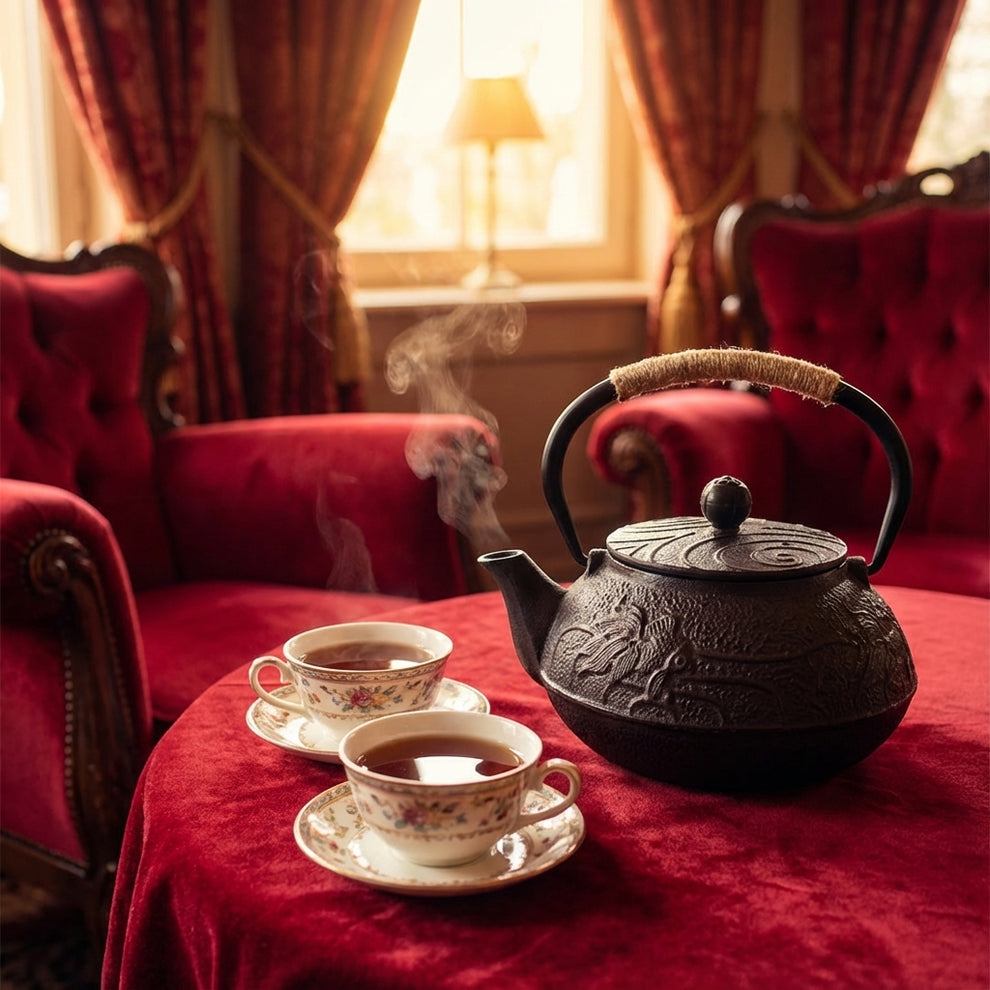Cast-Iron Hobnail TeaPot - Traditional Japanese Tetsubin (Tetsu-Kyusu) – Darjeeling Connection